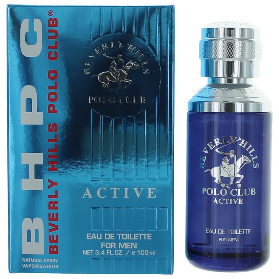 Beverly Hills Polo Club Men's Active EDT Spray 3.4 oz Fragrances ...