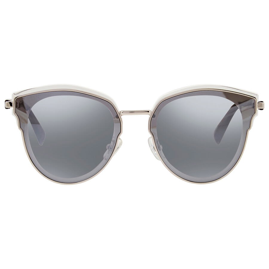 Bolon Silver Mirror Cat Eye Ladies Sunglasses BL6057 B91 BL6057 B91 58 ...