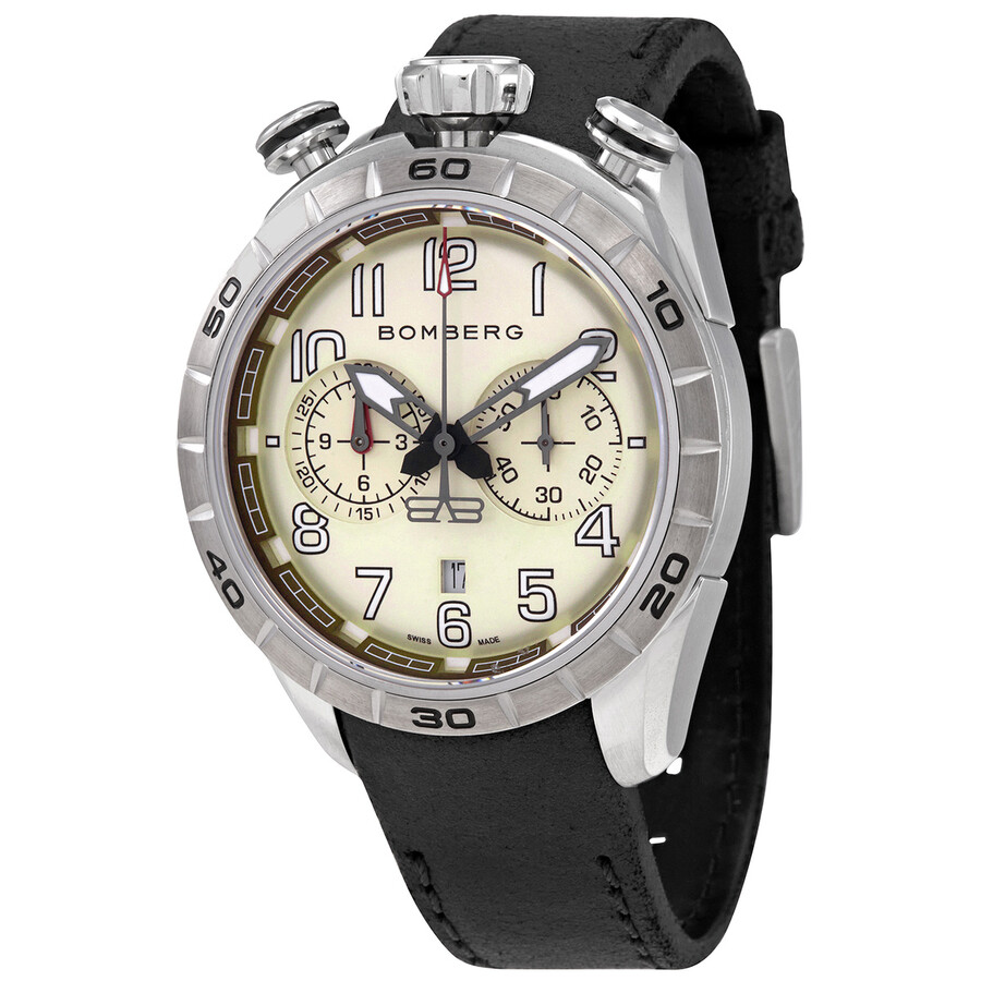 Bomberg BB-68 Chronograph Quartz Ivory Dial Men's Watch NS44CHSS.205.9 ...