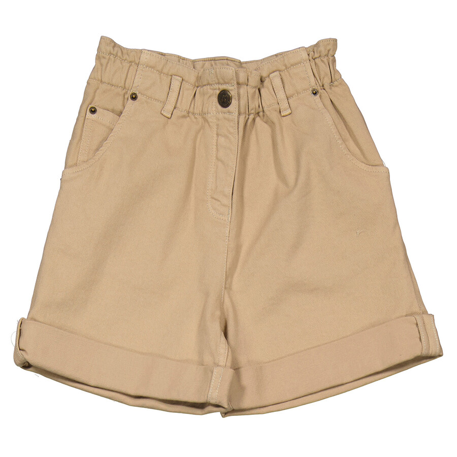 Bonpoint Girls Sable Cathy Stretch Cotton Shorts, Size 10A S03GBEW00002 ...