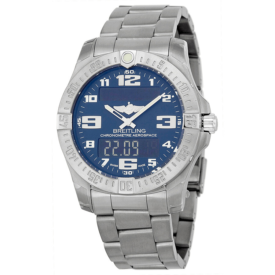 Breitling Aerospace Evo Blue Dial Men's Watch E7936310-C869TI E7936310 ...