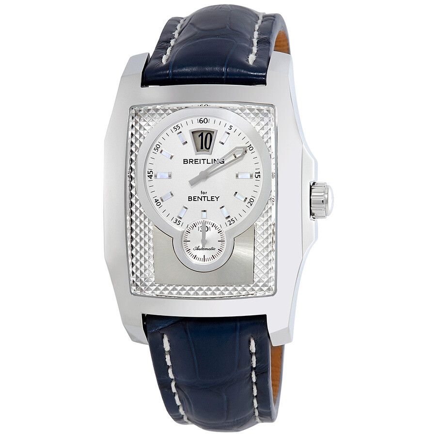 Breitling Bentley Flying B Blue Crocodile Leather Men's Watch A2836212 ...