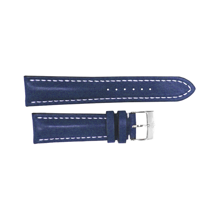 Breitling Blue Leather Strap with Tang Buckle 21-18mm 207X - Men's ...