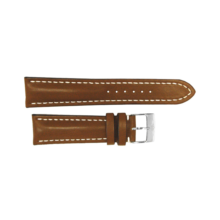 Breitling Brown Leather Strap Stainless Steel Tang Buckle 21-18mm 472X ...