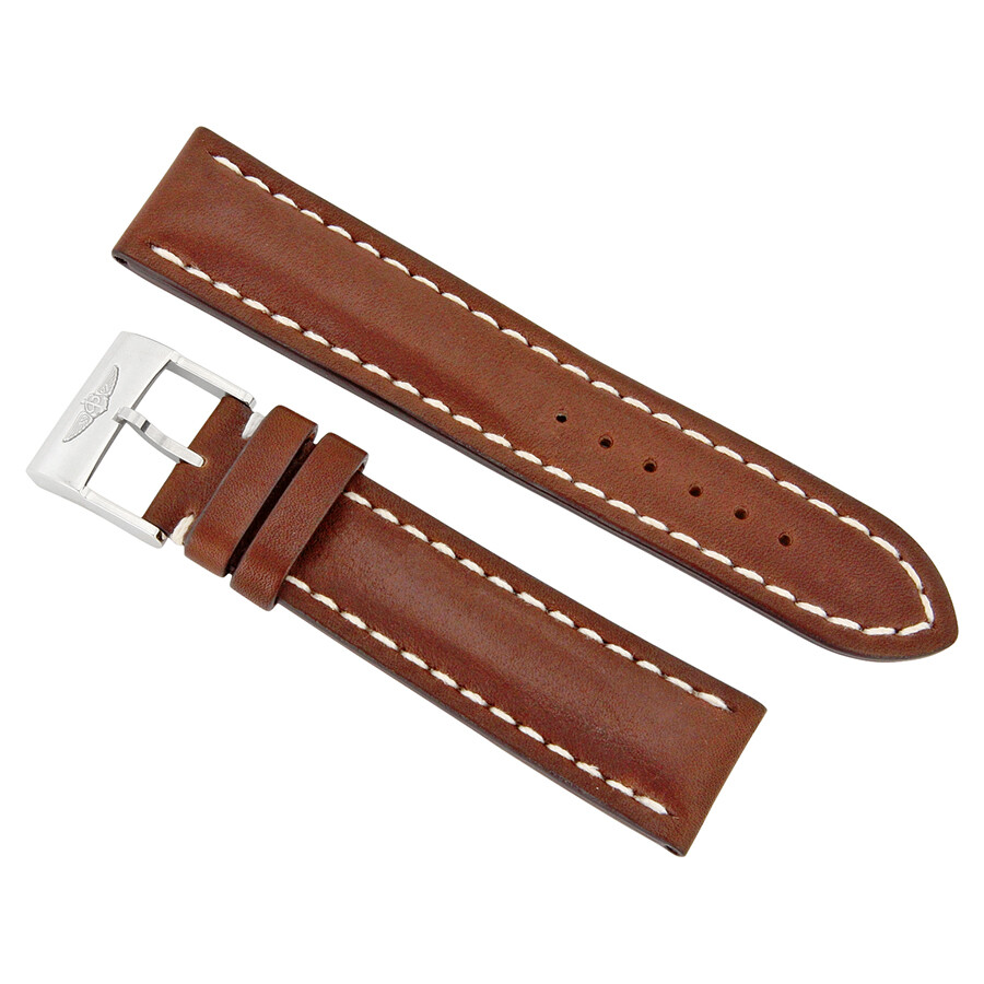Breitling Brown Leather Strap with Stainless Steel Tang Buckle 437X ...
