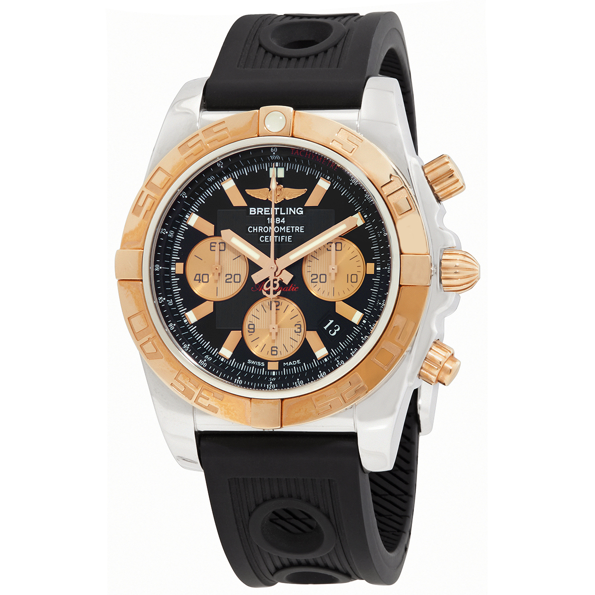Breitling Chronomat 44 Chronograph Automatic Black Dial Men's Watch ...