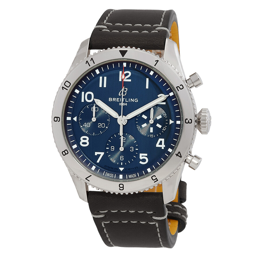Breitling Classic Avi 42 Chronograph Automatic Blue Dial Men's Watch ...