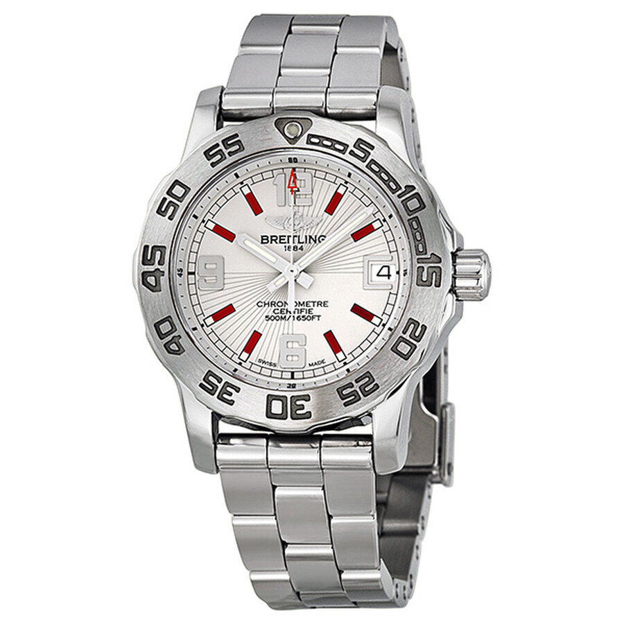 Breitling Colt 33 Silver Dial Stainless Steel Ladies Watch A7738711 ...