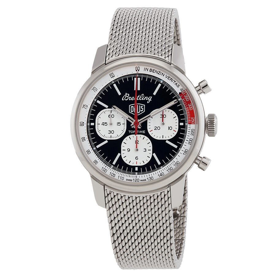 Breitling Top Time Chronograph Automatic Chronometer Black Dial Men's ...
