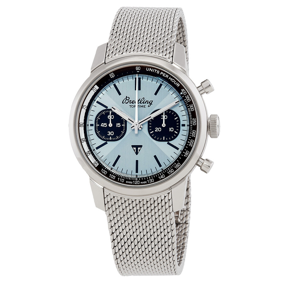 Breitling Top Time Chronograph Automatic Chronometer Blue Dial Men's ...