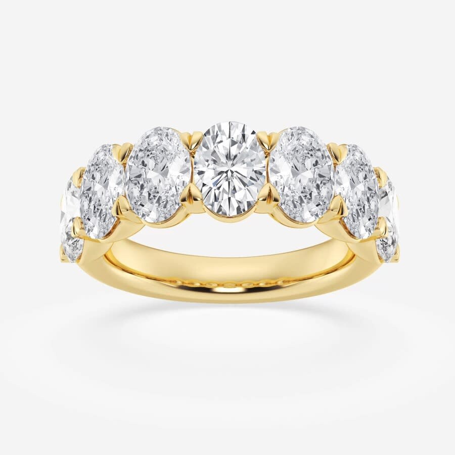 Brilliant Diamond 14K Yellow Gold 5 CTTW Oval-Cut LAB GROWN Diamond ...