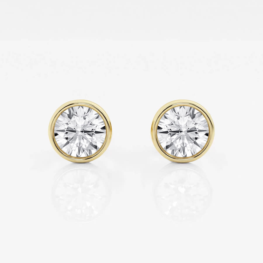 Brilliant Diamond 14KT Yellow Gold 1 1/2 cttw Round-Cut Lab Grown ...