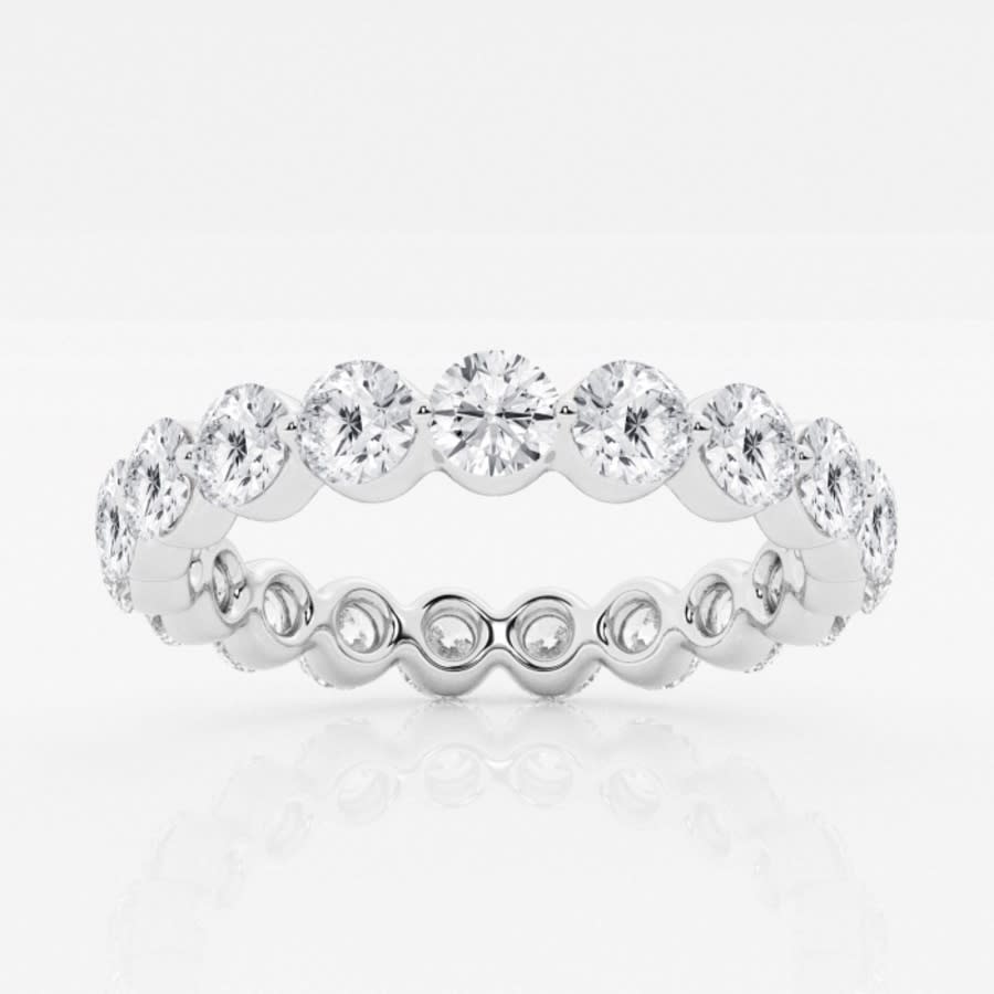 Brilliant Diamond Platinum 2 CTTW Floating Round-Cut LAB GROWN Diamond ...