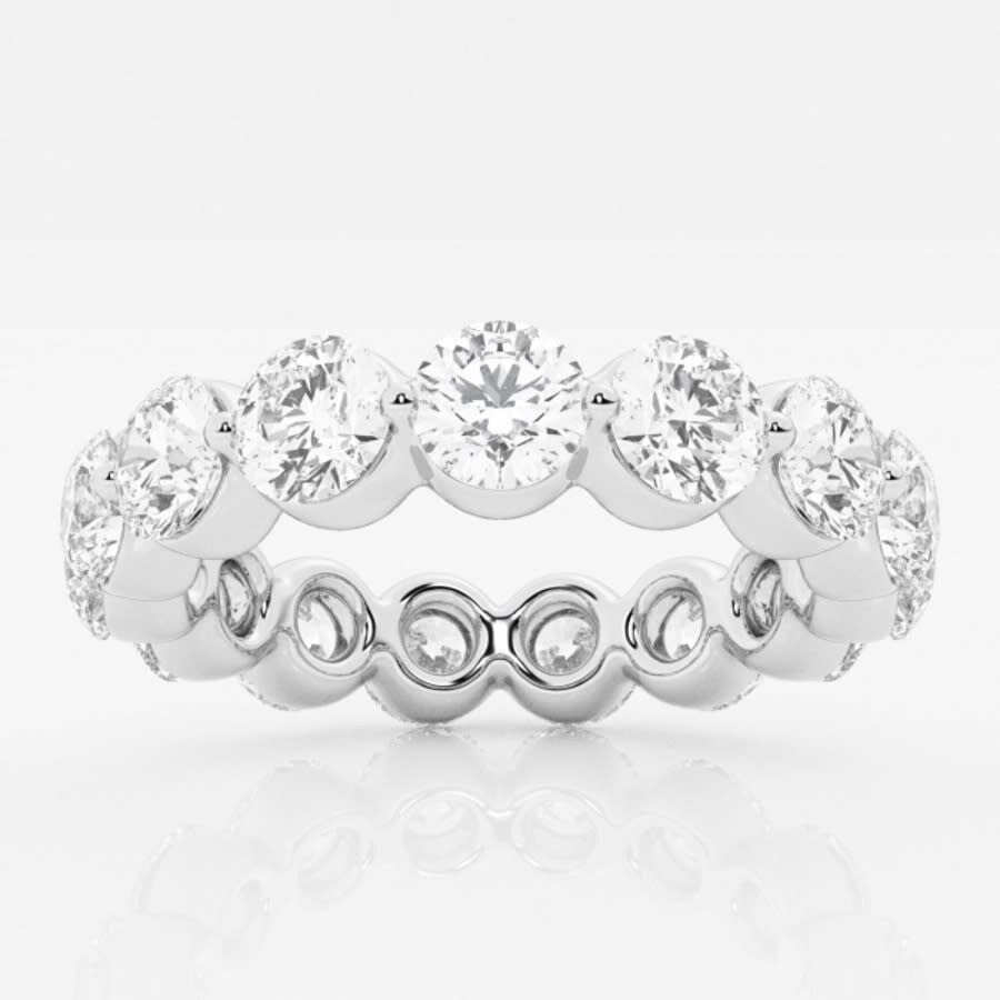 Brilliant Diamond Platinum 4 CTTW Floating Round-Cut LAB GROWN Diamond ...