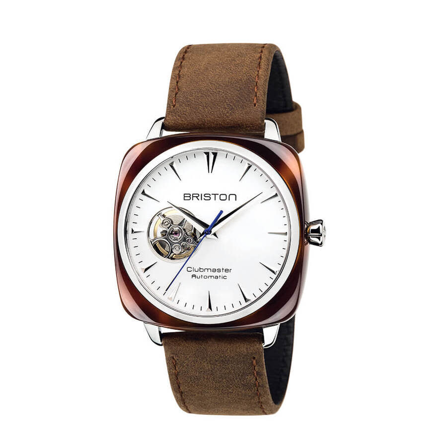 Briston Clubmaster White Dial Men's Watch 18740.SA.TI.2.LVBR ...