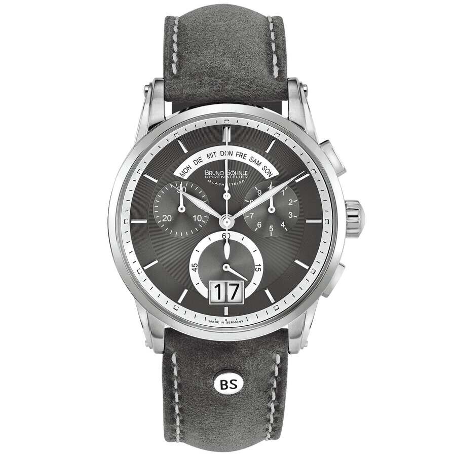 Bruno Sohnle Grandioso Chronograph Quartz Grey Dial Men's Watch 17 ...