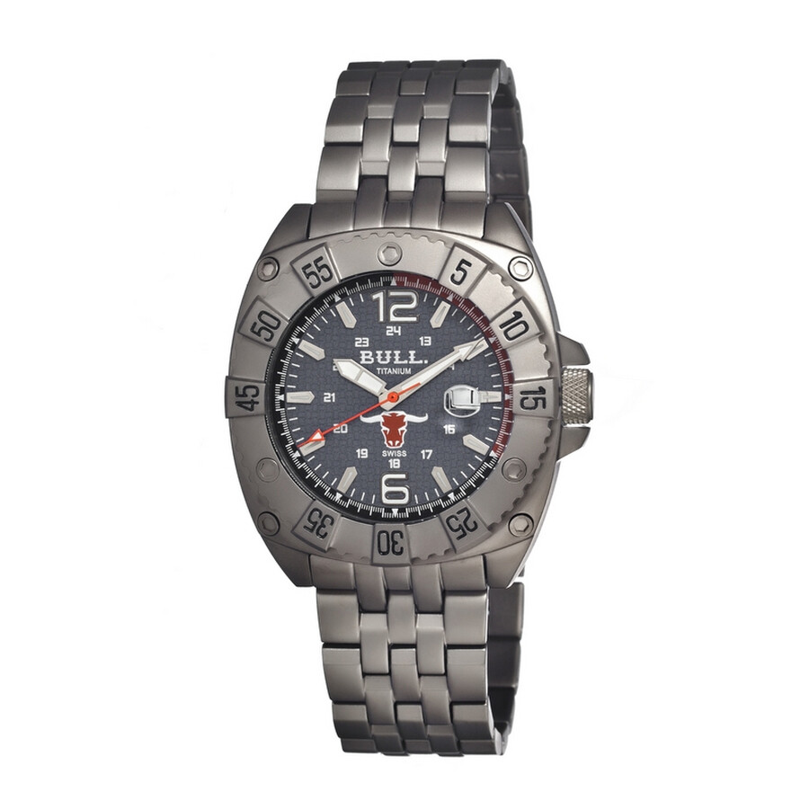 Bull Titanium Robust Grey Dial Grey Titanium Men's Watch RO003 ...