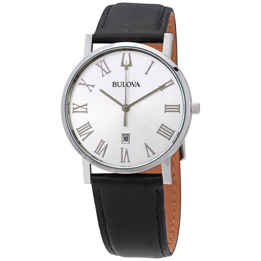 Bulova American Clipper Quartz Silver Dial Men's Watch 96B312 ...