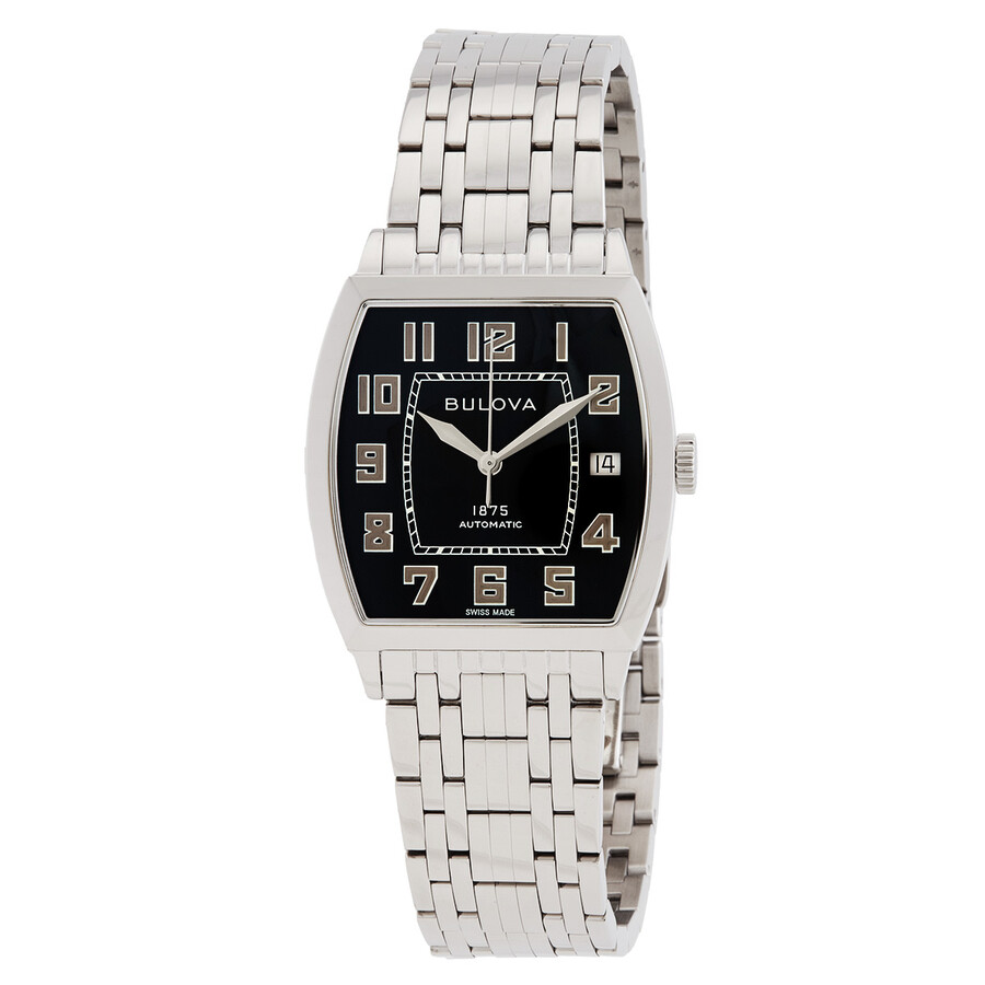 Bulova Banker Automatic Black Dial Men's Watch 96B330 042429572706 ...