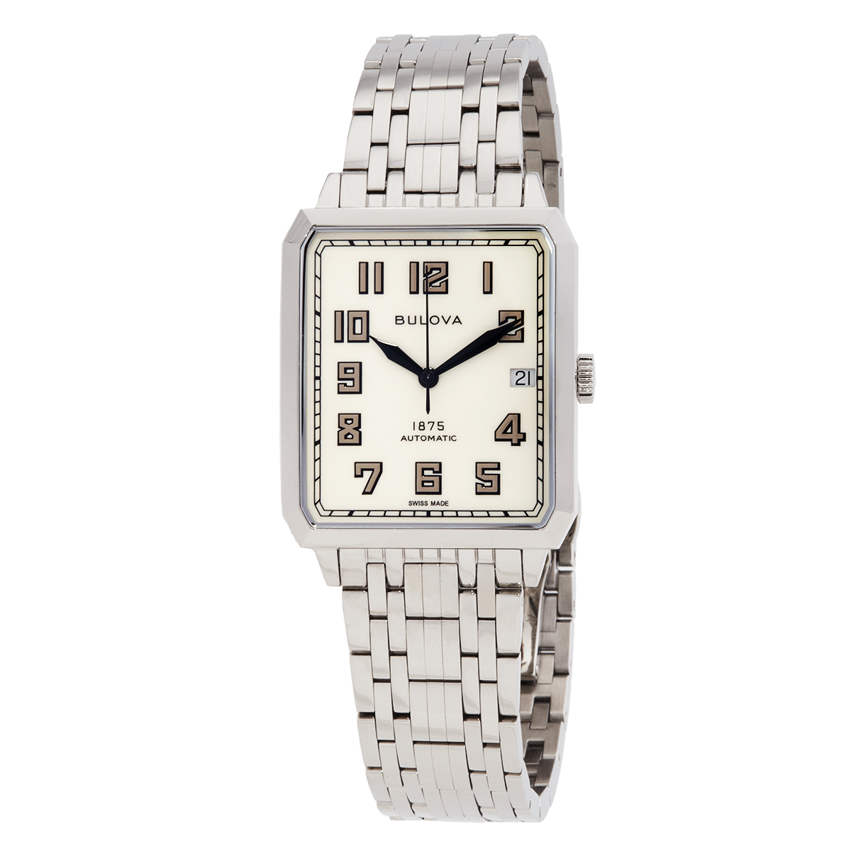 Bulova Breton Automatic Beige Dial Men's Watch 96B333 042429572720 ...