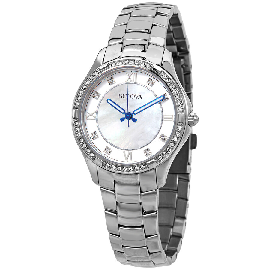 Bulova Classic Quartz Crystal Ladies Watch 96L265 042429563094 ...