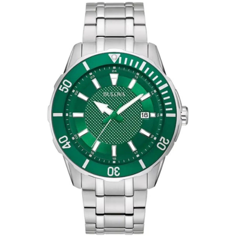 Bulova Classic Sport Quartz Green Dial Men's Watch 98B359 042429587113 ...