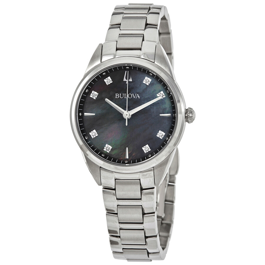 Bulova Classic Sutton Quartz Diamond Ladies Watch 96P198 7613077561331 ...
