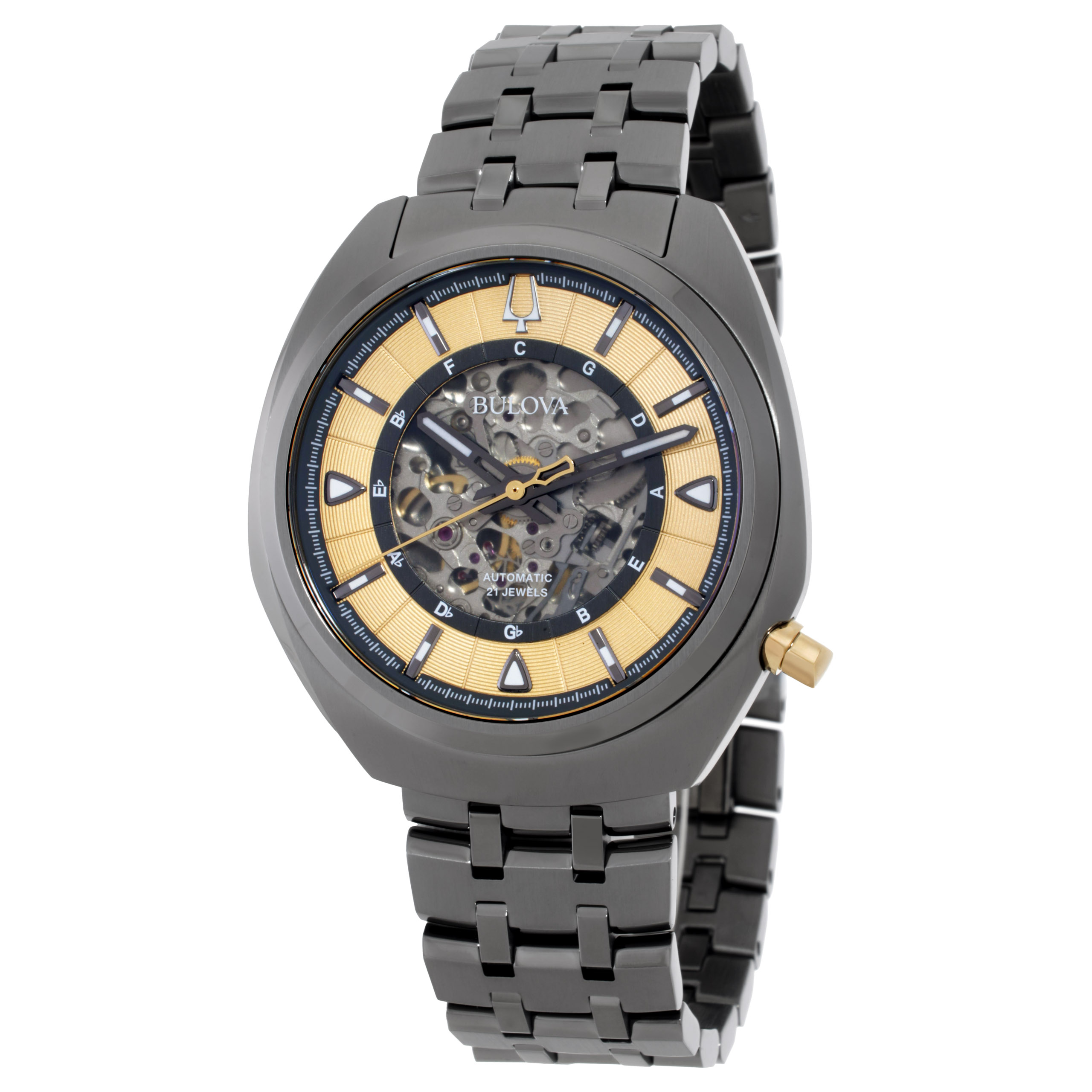 Bulova Grammy Automatic Skeleton Dial Men's Watch 98A294 084038460364 ...