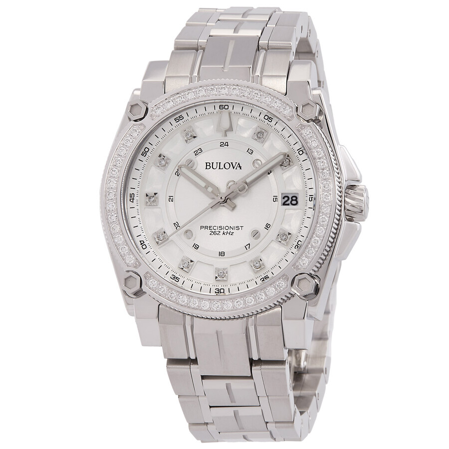 Bulova Icon Quartz Diamond Silver Dial Ladies Watch 96R226 042429556904 ...
