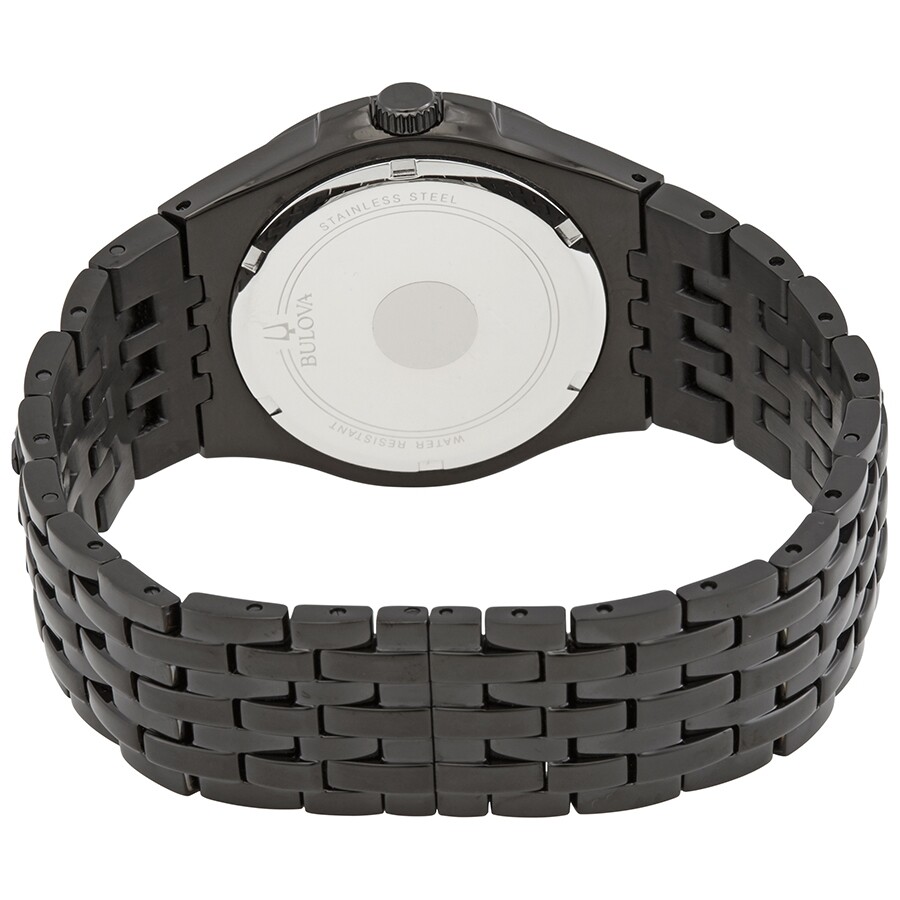 Bulova Phantom Quartz Crystal Black Dial Men's Watch 98A240 - Bulova ...