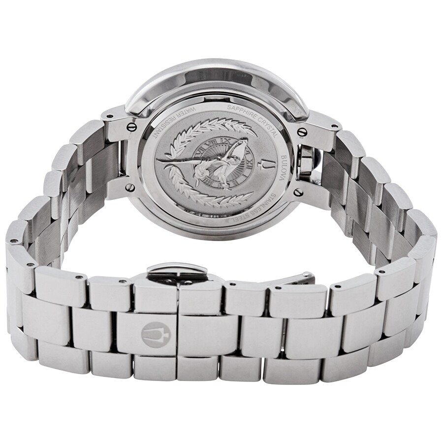 Bulova Rubaiyat Quartz Diamond White Mother of Pearl Dial Ladies Watch ...