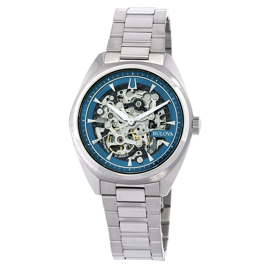 Bulova Surveyor Automatic Blue Dial Men's Watch 96A292 042429590847 ...