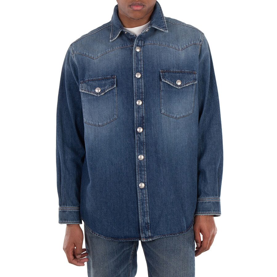 Burberry Button-Up Shirt, Size Large 8071542 - Clothing - Jomashop