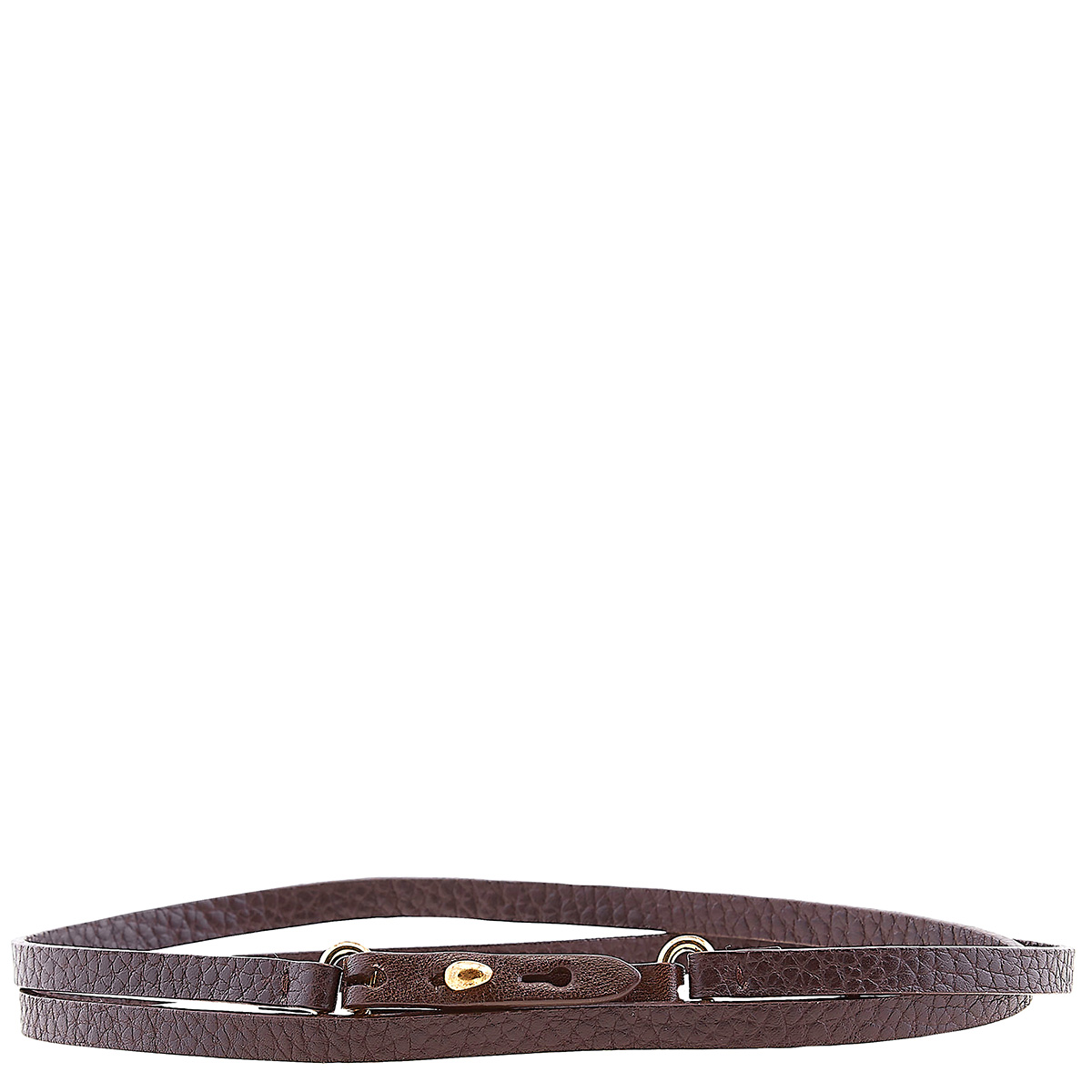 Burberry Chocolate Bridleline Wraparound Leather Bracelet 3805171 ...