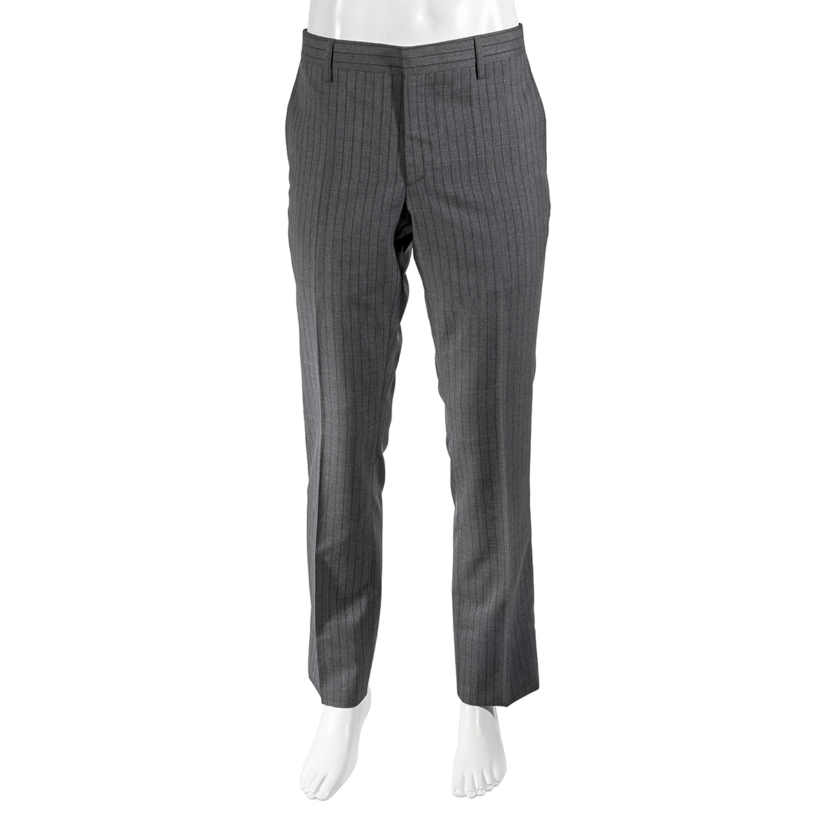 Burberry Classic Fit Pinstriped Wool Tailored Trousers, Brand Size 52 ...