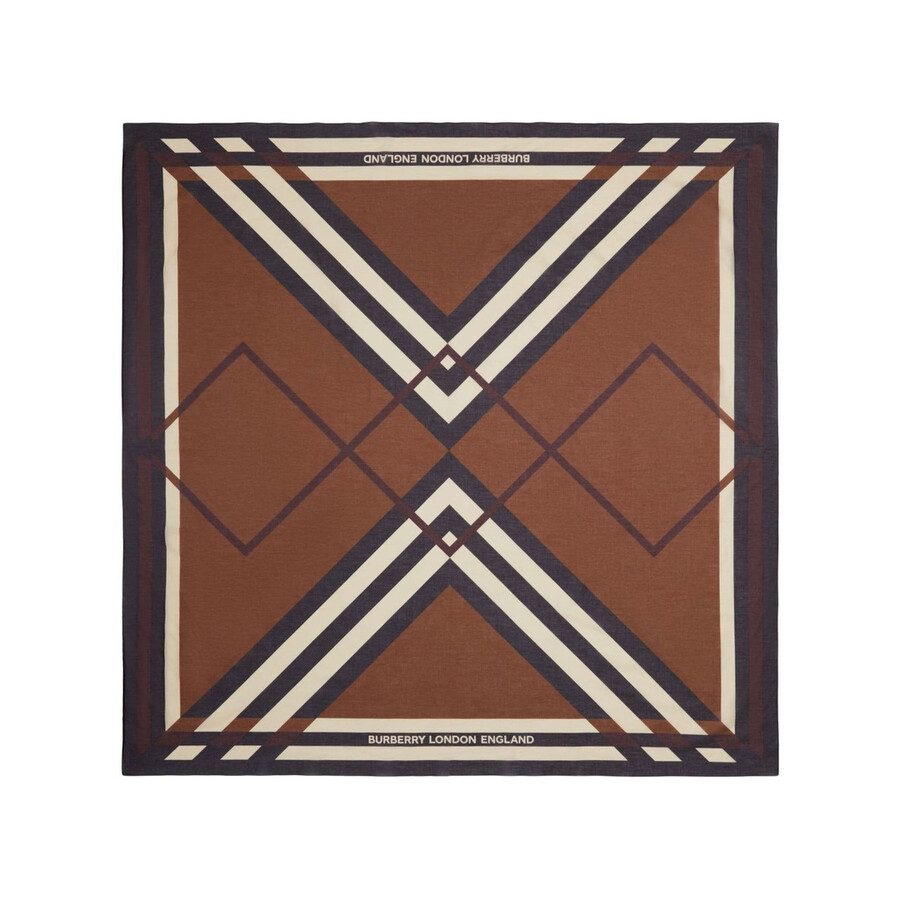 Burberry Cotton Check Pattern Logo Scarf 8056096 5045628782988 ...