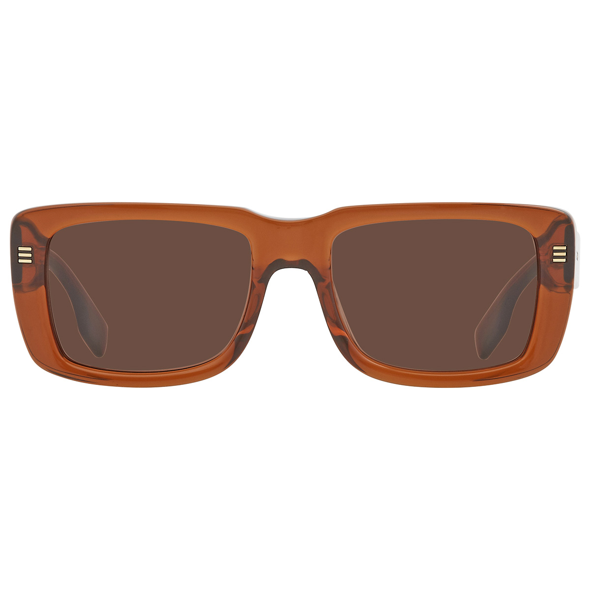 Burberry Dark Brown Rectangular Men's Sunglasses BE4376U 398673 55 ...