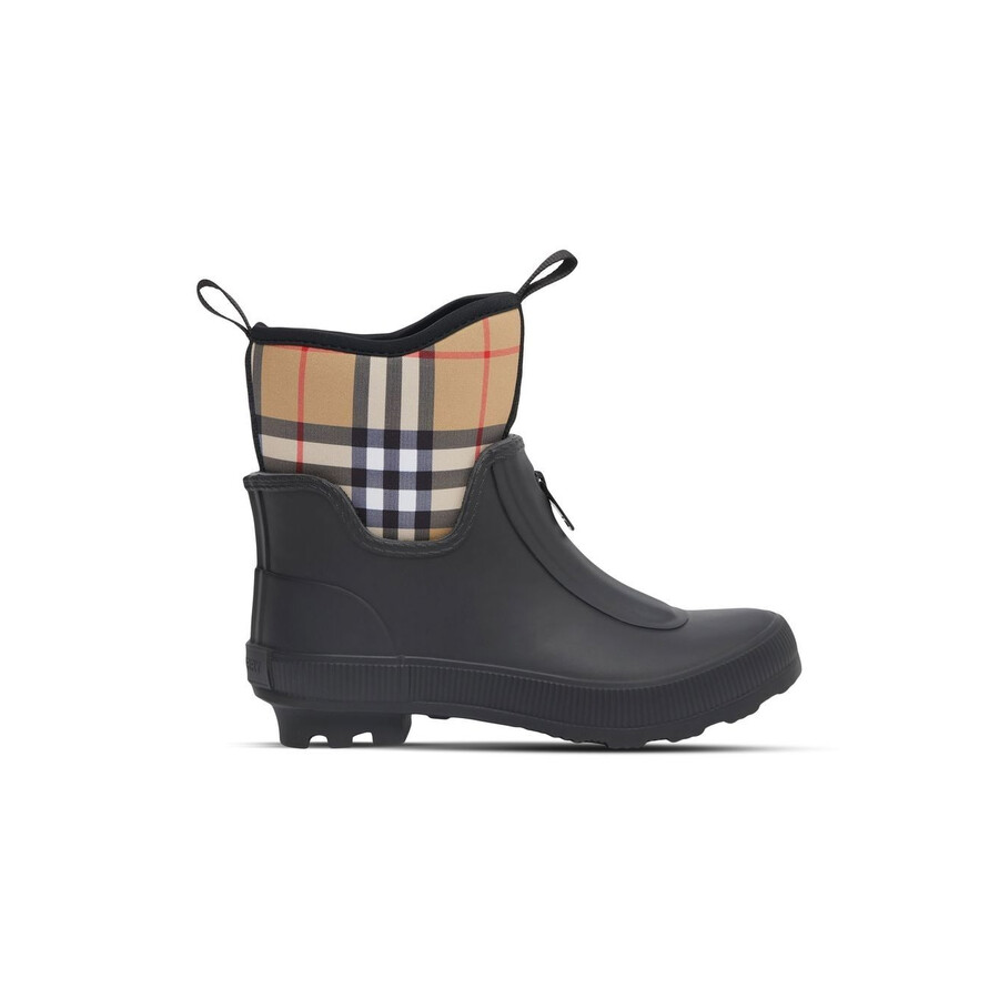 Burberry Flinton Kids K1-Mini Vintage Check Rain Boots, Brand Size 33 ...