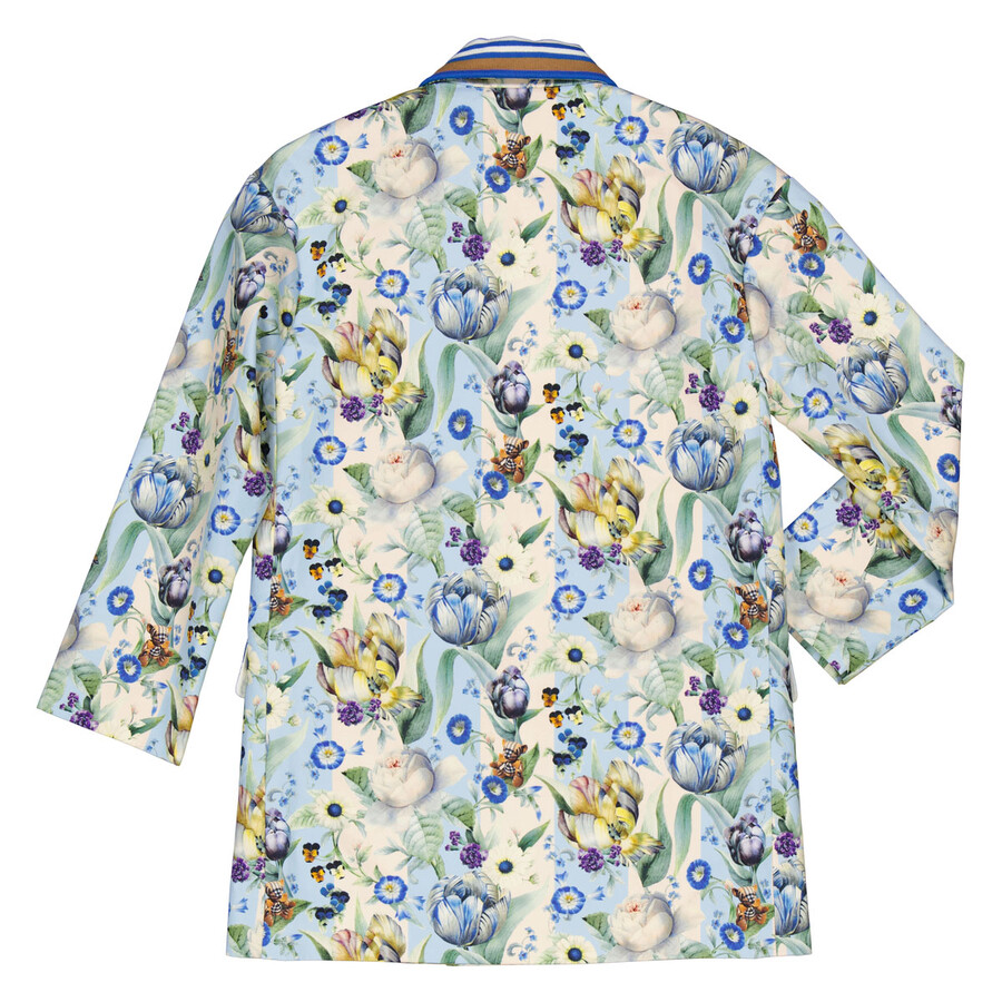 Burberry Girls Adela Pale Cream Floral Thomas Bear Jacket, Size 10Y ...