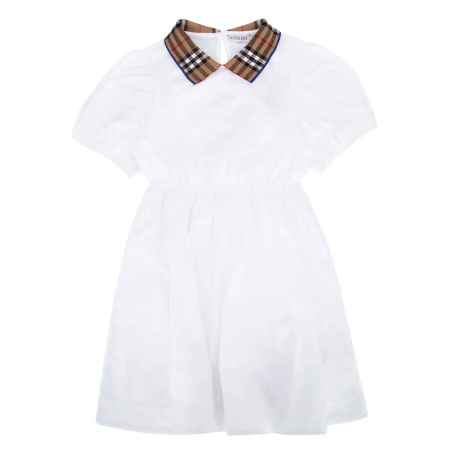 Burberry Girls Alesea Check Collar Polo Shirt Dress, Size 12Y 8073165 ...
