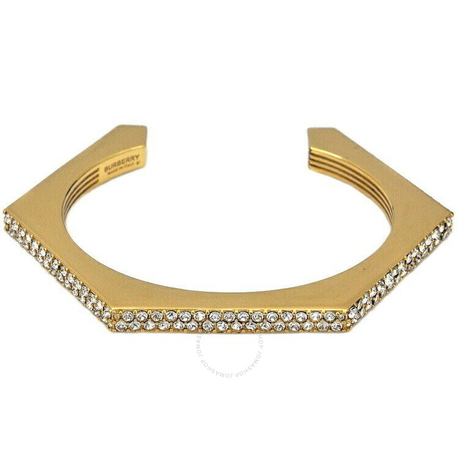 Burberry Gold Finish Bolt Cuff Bangle, Size Large 8032634 - Jewelry ...