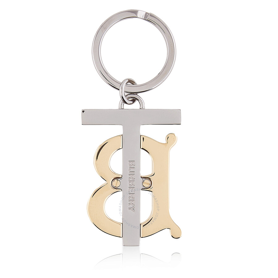 Burberry Gold/Palladio TB Monogram Metal Keyring| Jomashop - Fado.vn