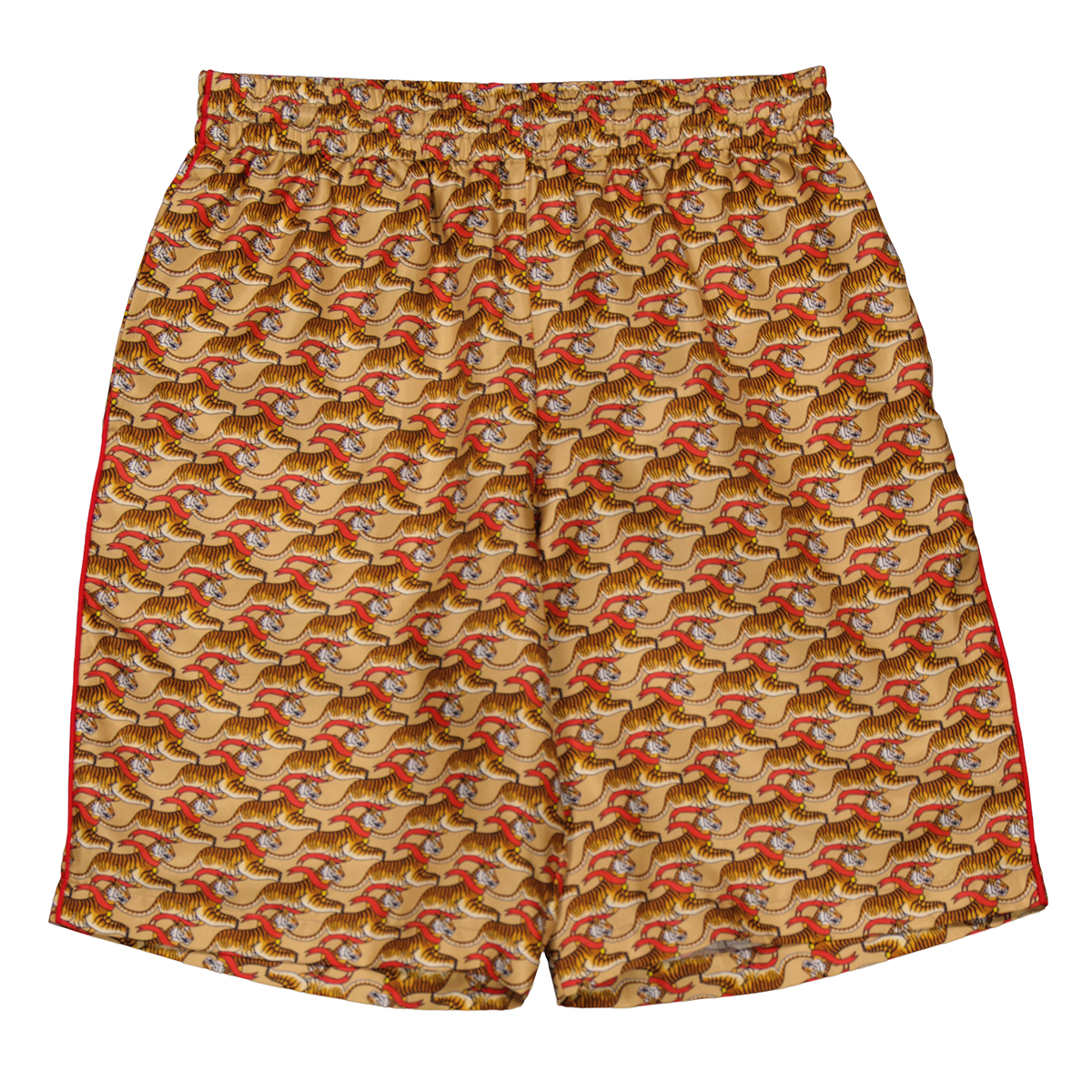 Burberry Honey Beige Bradeston Tiger Print Silk Shorts, Size XX-Small ...