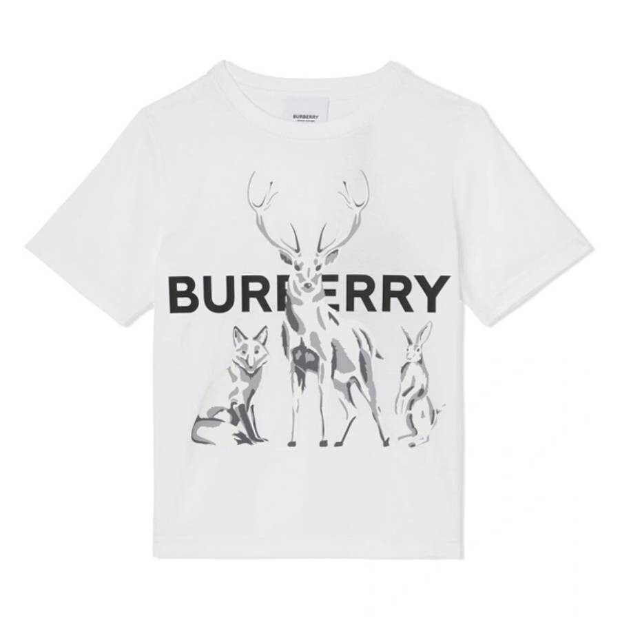Burberry Kids Animal Kingdom Print T-Shirt, Size 8Y 8057823 - Clothing ...