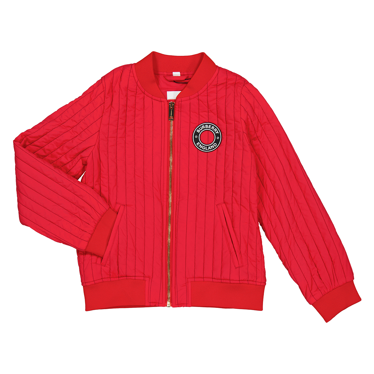 Burberry Kids Bright Red Logo Applique Flight Jacket, Size 6Y 8061687 ...
