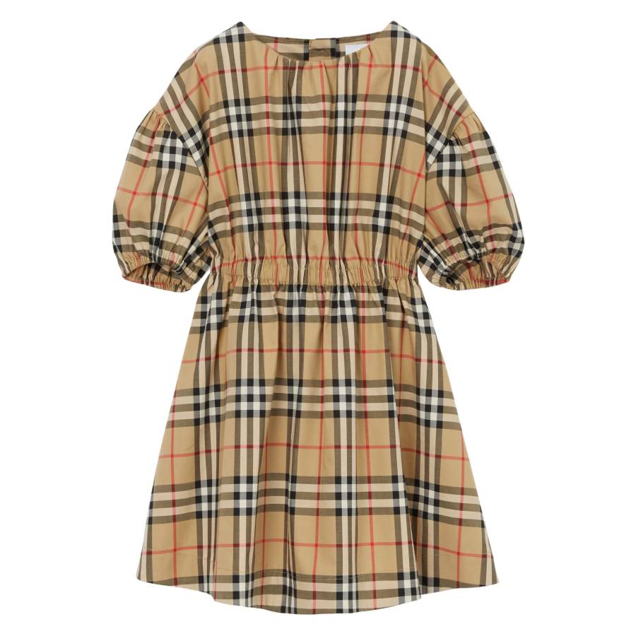 Burberry Girls Check Cotton Dress, Size 4Y 8068451 - Clothing - Jomashop