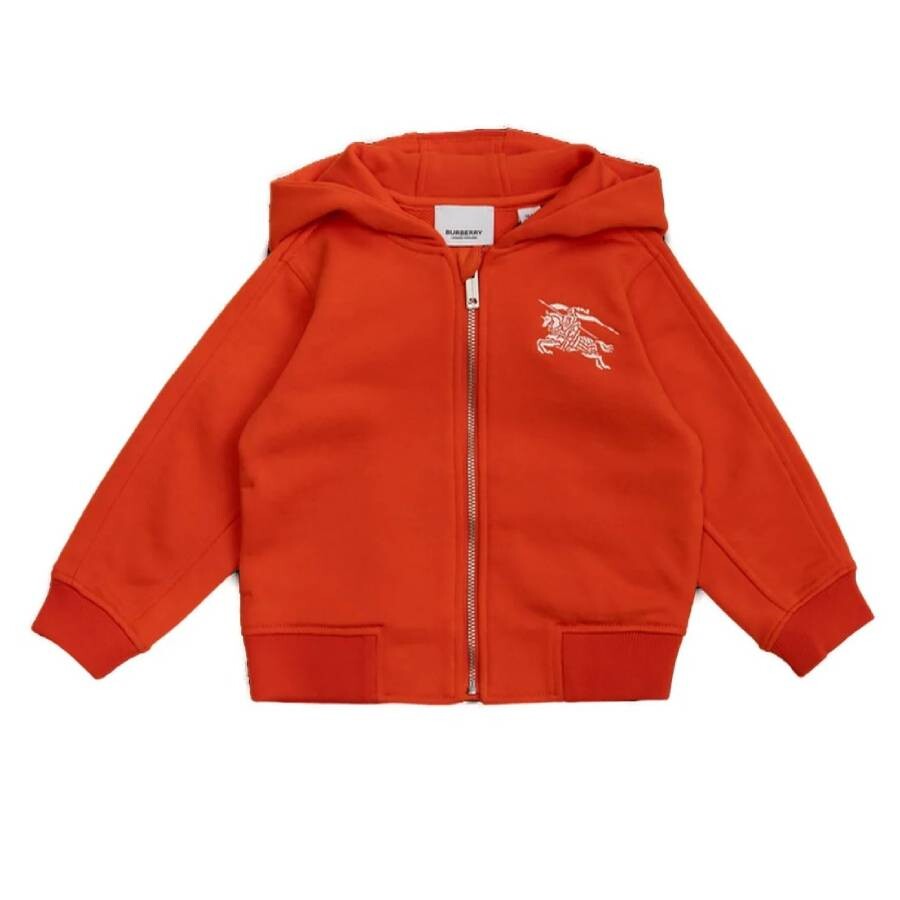 Burberry Kids Logo-Embroidered Zipped Hoodie, Size 18M 8072766 ...