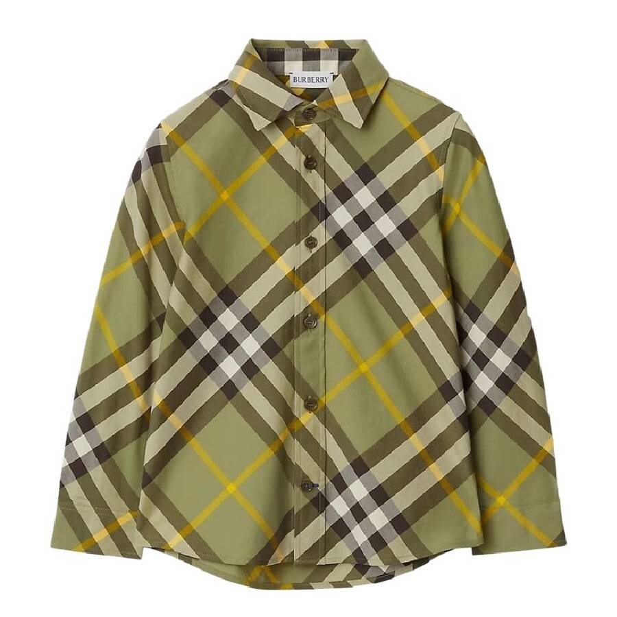 Burberry Kids Long Sleeves Owen Cotton Shirt, Size 6Y 8083338 ...
