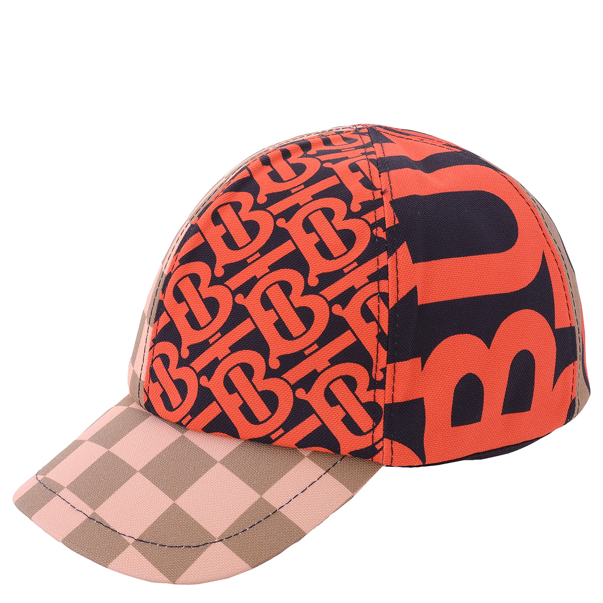 Burberry Kids Vermillion Red Montage Print Baseball Cap, Size 8Y-12Y ...
