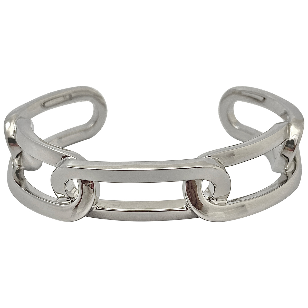 Burberry Ladies Chainlink Cuff Bracelet, Size Large 4074748 ...
